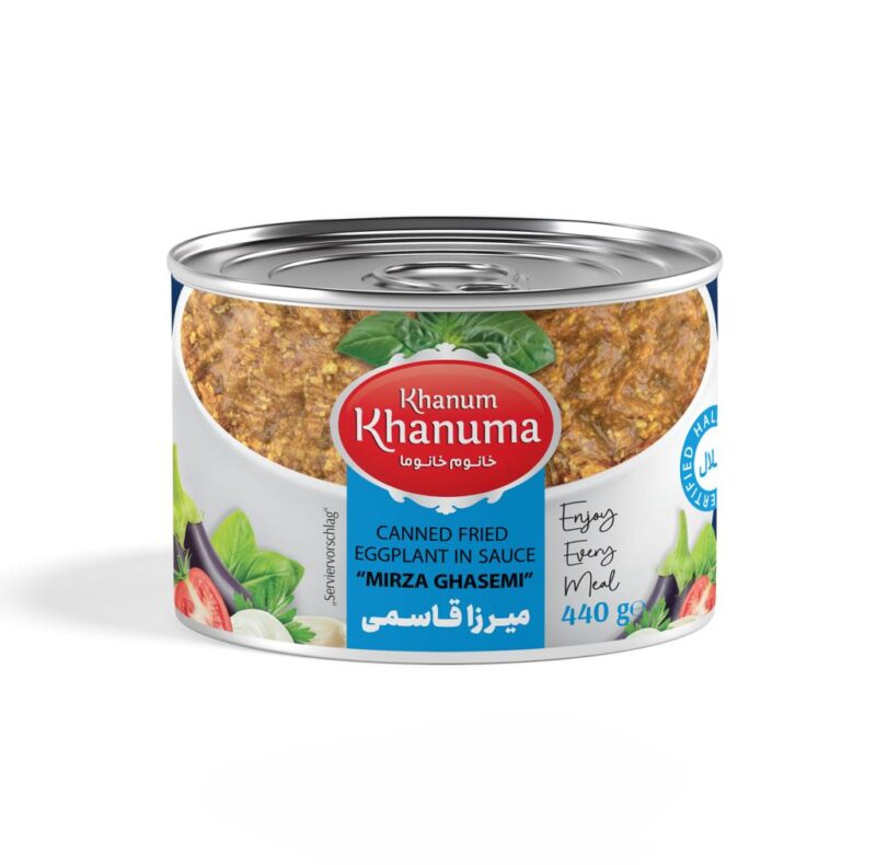 Canned Khanum Khanuma Mirza ghasemi 450g - Canned - Saki food